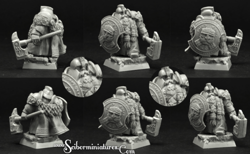 Scibor Monstrous Miniatures 28FM0274 Dwarf Lord Helgrind