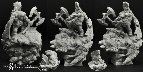 Scibor Monstrous Miniatures 28FM0280 Dwarf Wild Chieftain #3