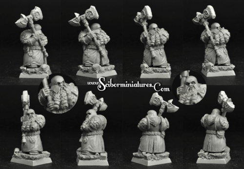 Scibor Monstrous Miniatures 28FM0282 Dwarf Lord Yergan