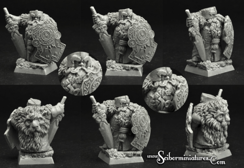 Scibor Monstrous Miniatures 28FM0286 Dwarf Lord Ibrin