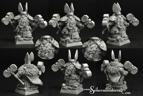 Scibor Monstrous Miniatures 28FM0287 Dwarf Lord Darhan