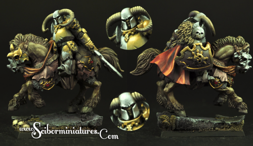 Scibor Monstrous Miniatures 28FM0243 Barbarian on Horse