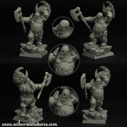Scibor Monstrous Miniatures 28FM0155 Barbarian Veteran #4