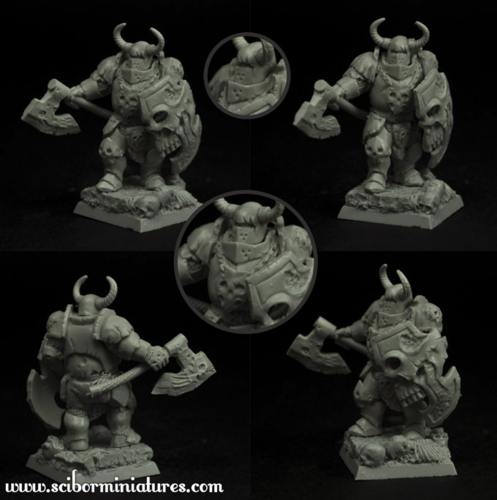Scibor Monstrous Miniatures 28FM0157 Barbarian Veteran #6