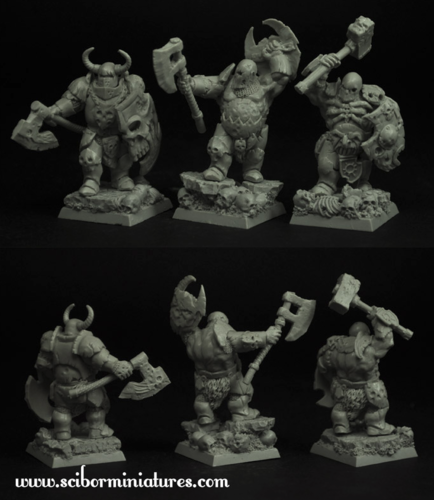 Scibor Monstrous Miniatures 28FM0158 Barbarian Veterans set2 3