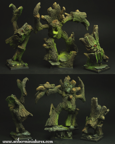 Scibor Monstrous Miniatures 28FM0159 Treemen Set 3