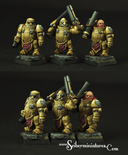 Scibor Monstrous Miniatures 28FM0184 Dwarves Cannoneers 3 miniatures set#2