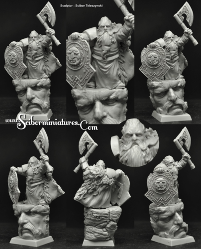 Scibor Monstrous Miniatures 28FM0192 Dwarf Durgim