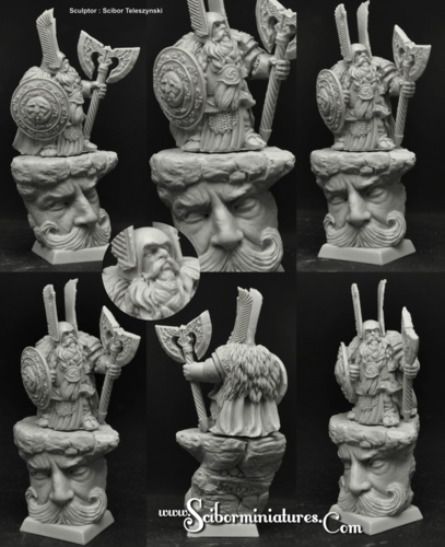 Scibor Monstrous Miniatures 28FM0193 Dwarf Gundrik