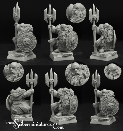 Scibor Monstrous Miniatures 28FM0195 Ice Stronghold Dwarf #1