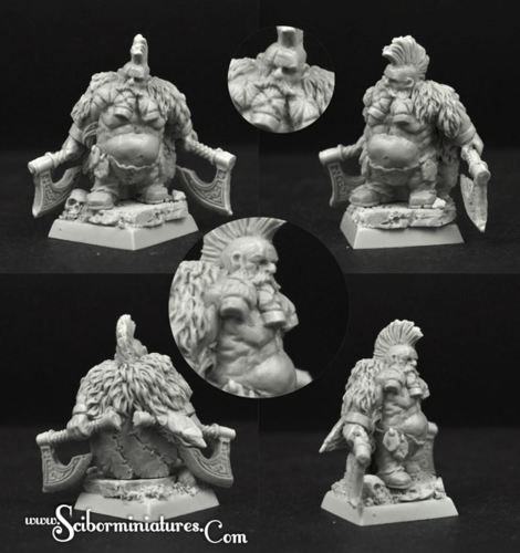 Scibor Monstrous Miniatures 28FM0197 Wild Warrior Dwarf #2