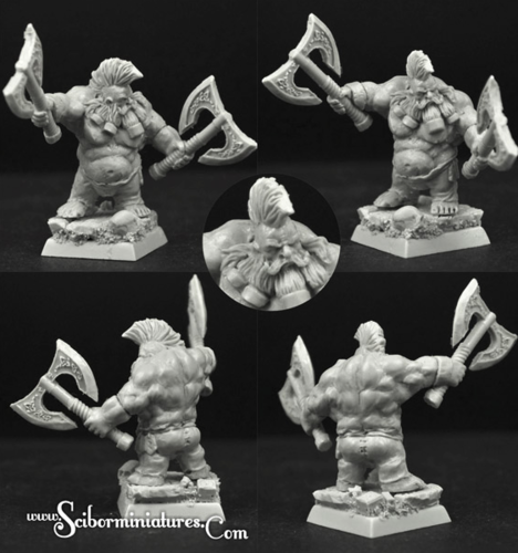 Scibor Monstrous Miniatures 28FM0199 Wild Warrior Dwarf #4