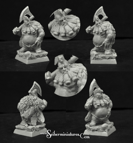 Scibor Monstrous Miniatures 28FM0201 Wild Warrior Dwarf #5