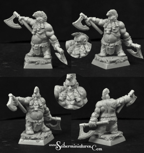 Scibor Monstrous Miniatures 28FM0202 Wild Warrior Dwarf #6