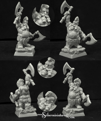 Scibor Monstrous Miniatures 28FM0203 Wild Warrior Dwarf #7