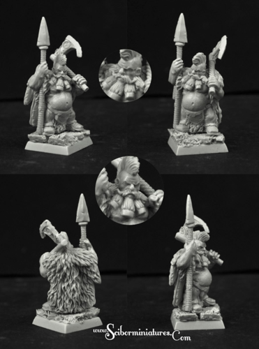 Scibor Monstrous Miniatures 28FM0204 Wild Warrior Dwarf #8