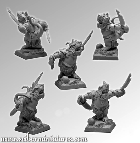 Scibor Monstrous Miniatures 28FM0144 Rat Warrior #2