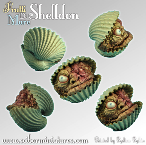 Scibor Monstrous Miniatures 28FM0141 Frutti Di Mare Shelldon