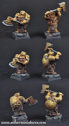 Scibor Monstrous Miniatures 28FM0134 Golden Guard set4 2