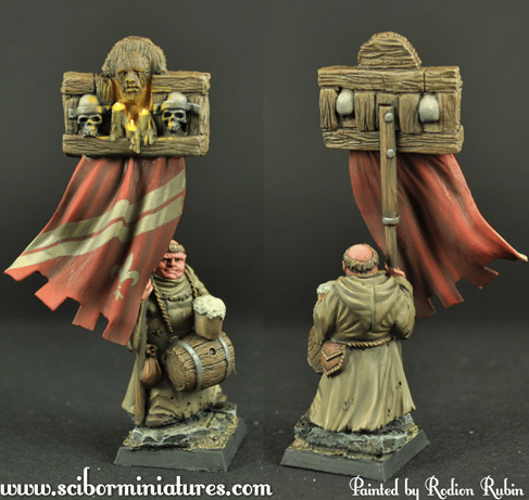 Scibor Monstrous Miniatures 28FM0124 Town Guard Standard