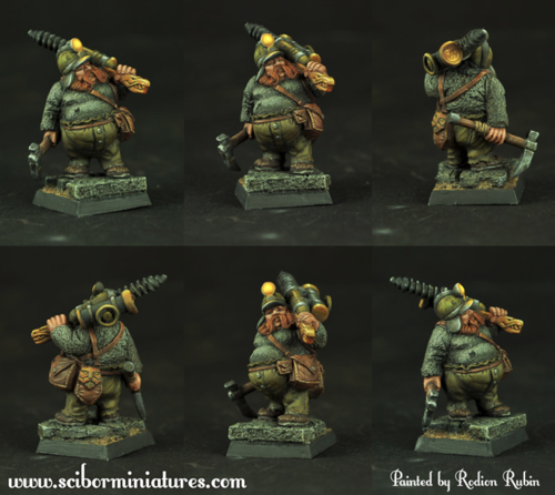 Scibor Monstrous Miniatures 28FM0116 Dwarf Miner #6