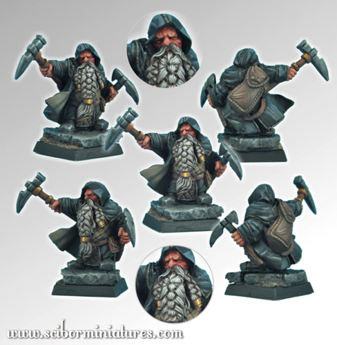 Scibor Monstrous Miniatures 28FM0114 Dwarf Miner #4