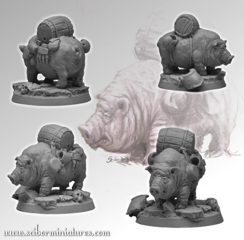 Scibor Monstrous Miniatures 28FF0008 Pig Ambulance