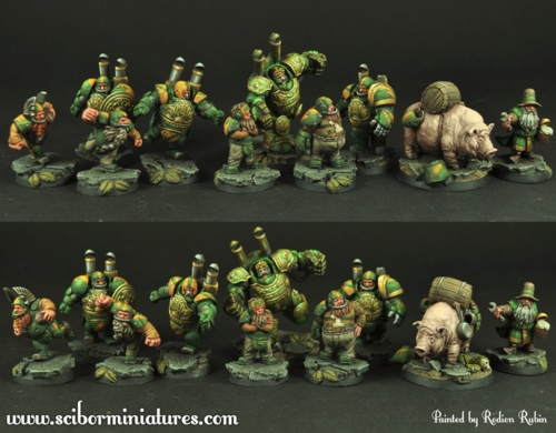 Scibor Monstrous Miniatures 28FF0014 Dwarves Football Team 10