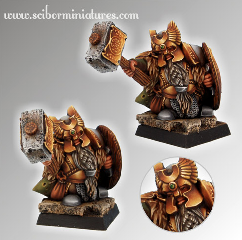 Scibor Monstrous Miniatures 28FM0020 Dwarf Ducal Guard #2