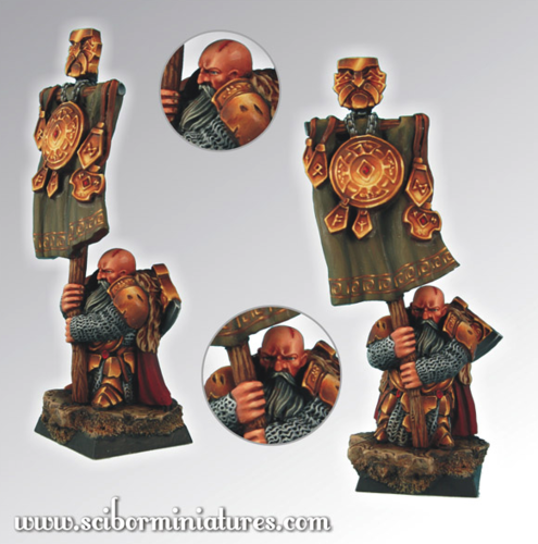Scibor Monstrous Miniatures 28FM0022 Dwarf Standard