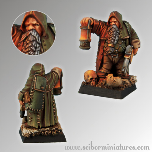 Scibor Monstrous Miniatures 28FM0024 Dwarf Miner
