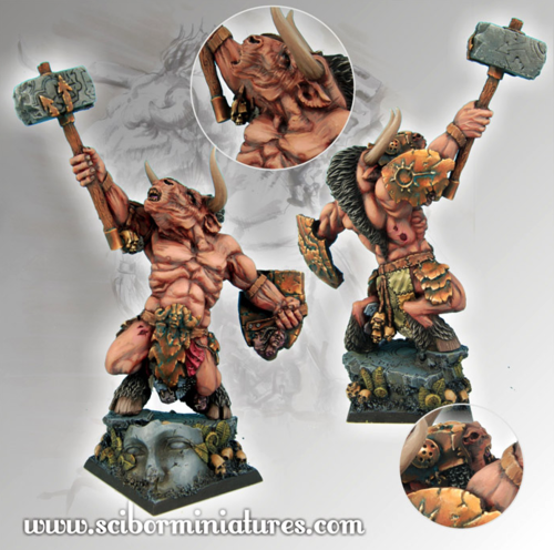 Scibor Monstrous Miniatures 28FM0035 Minotaur Warrior #1