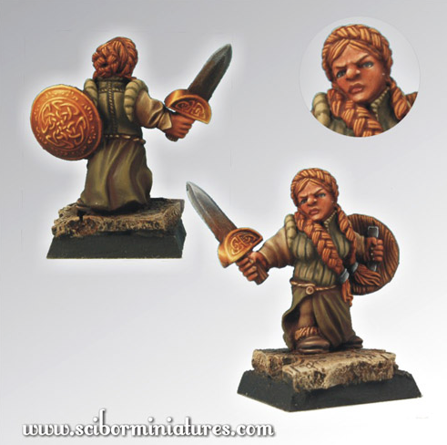 Scibor Monstrous Miniatures 28FM0042 Dwarf Girl