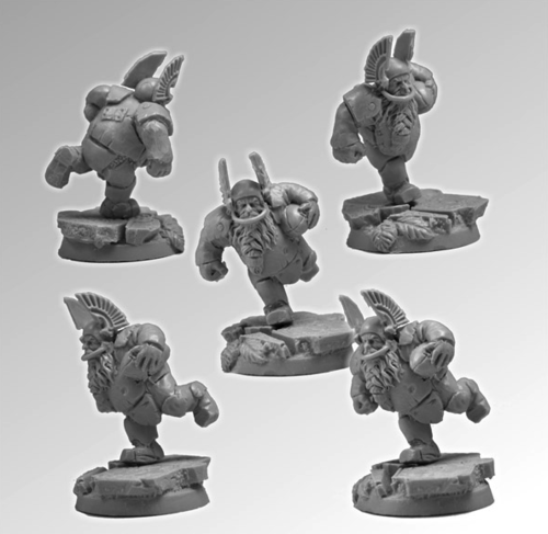 Scibor Monstrous Miniatures 28FF0003 Dwarf Player #3