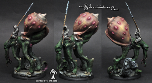 Scibor Monstrous Miniatures 28CM0027 Cthulhu Cultist Mounted 127mm