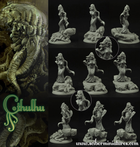 Scibor Monstrous Miniatures 28CM0009 Cthulhu Cultist #3