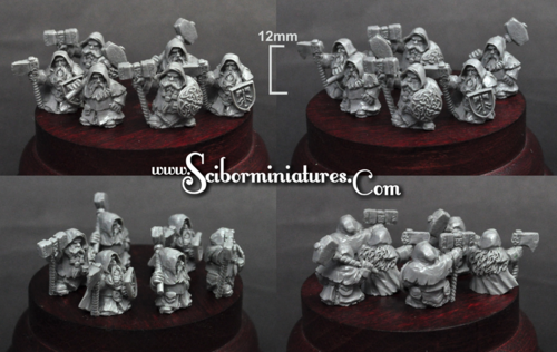 Scibor Monstrous Miniatures 15FM0015 Dwarven Rangers 6 miniatures 6
