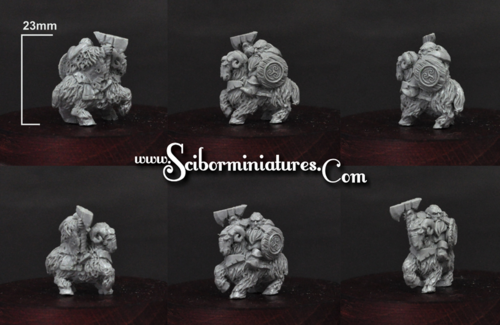 Scibor Monstrous Miniatures 15FM0009 Dwarf Lord on Mountain Ram