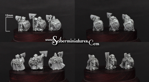Scibor Monstrous Miniatures 15FM0008 Dwarven Axemen 3