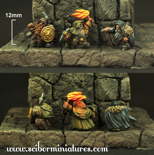 Scibor Monstrous Miniatures 15FM0002 Dwarves Miners 3