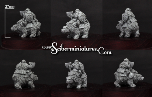 Scibor Monstrous Miniatures 15FM0003 Dwarf Lord on War Bear