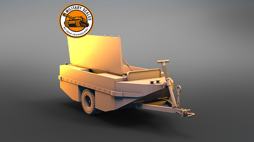 IDAP Technology PMI192.1C Trailer WTCT6 for DUKW and LVT open