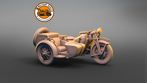 IDAP Technology PMI0069C Gnome And Rhone AX2 RM With Side Car