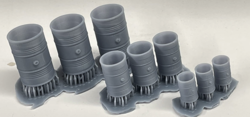 EMP3D 35050203 Beczki 200l współczesne otwarte - 3 sztuki