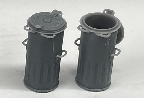EMP3D 48090123 Śmietnik 110l ocynk PRL - pełny karbowany - 2 sztuki