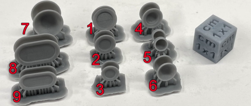 EMP3D 48060405 Small Plates Set No. 3 - 6 Pieces