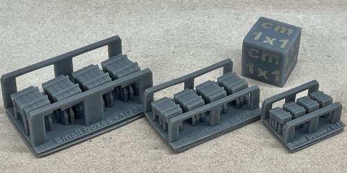 EMP3D 48040526 Skrzynie drewniane proste - typ 1 - małe - 4 sztuki