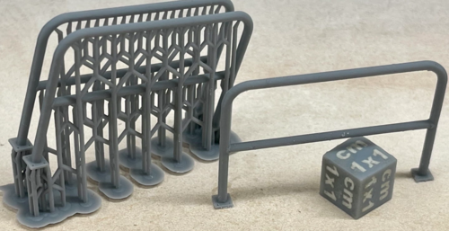 EMP3D 35120108 Barierki metalowe proste 200 - 3 sztuki