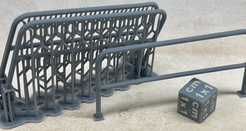 EMP3D 35120107 Barierki metalowe proste 150 - 3 sztuki