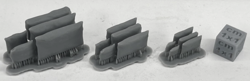 EMP3D 72111003 Poduszki rozmiar brytyjski 50x75 + Jaśki - 5 sztuk